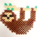 Hama Beads, Design, Sloth, Decoration, Pin Badge, Magnet, Keyring ...