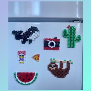 Hama Beads, Design, Sloth, Decoration, Pin Badge, Magnet, Keyring ...