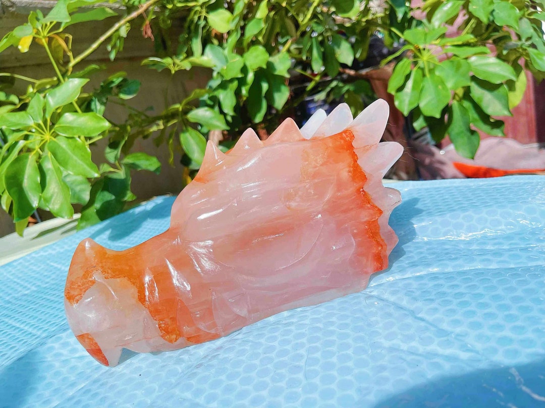 4.1kg，fire Quartz Dragon ，dragon ，crystal Dragon，dragon Head，handicraft ...