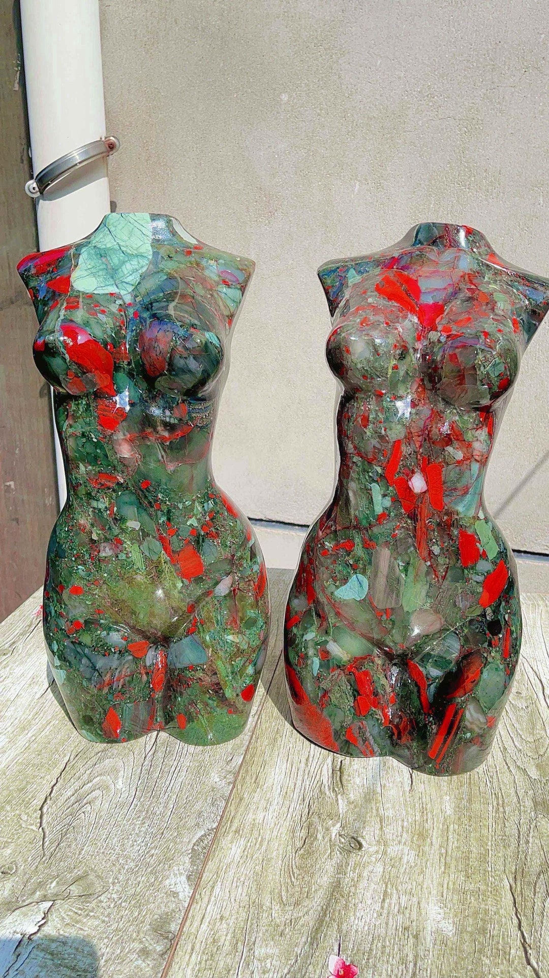 15.45kg，crystal Body,african Blood Stone Female Model,crystal Carving ...