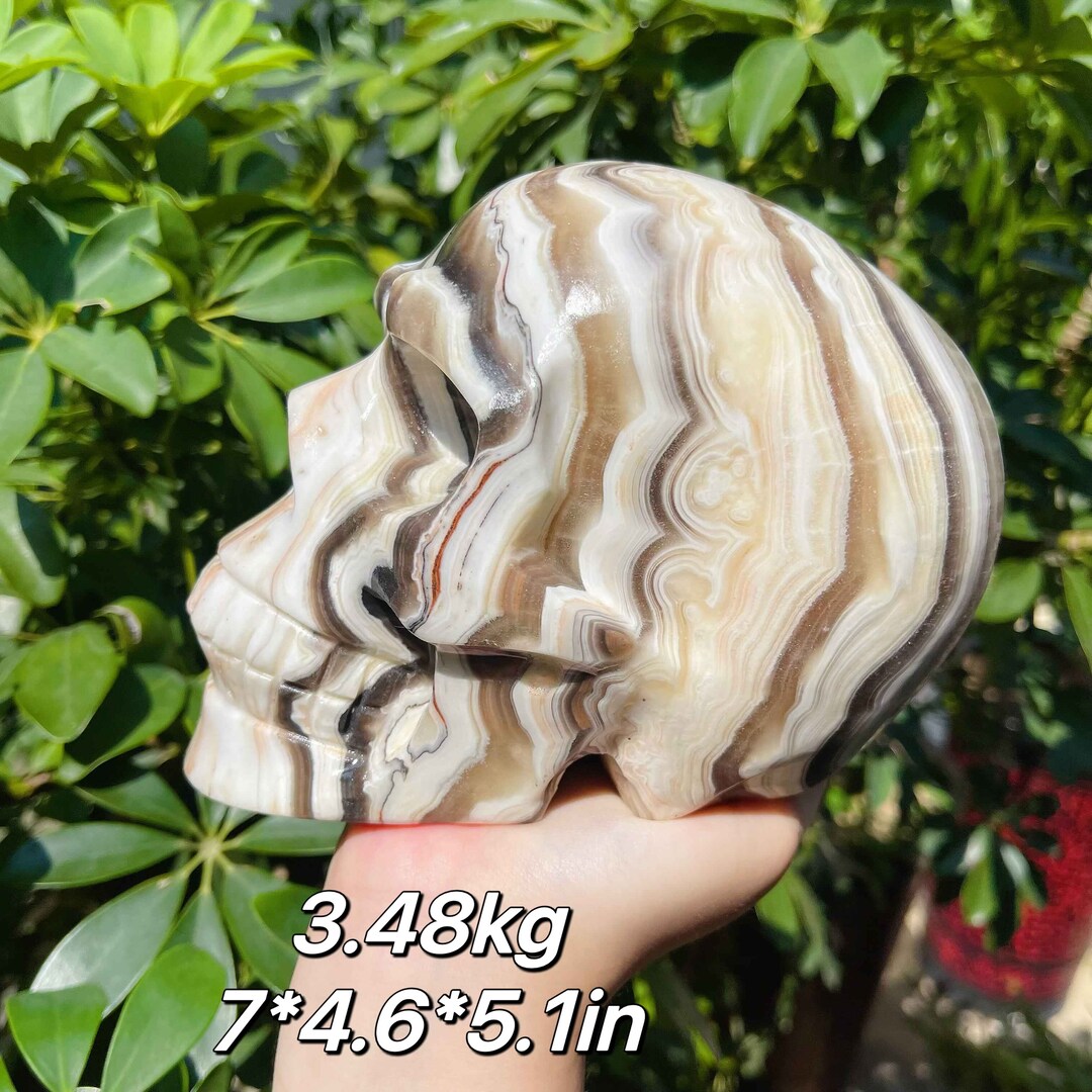 Orange Calcite Skullskullcrystal Skull Headcrystalhealinggiftorange ...