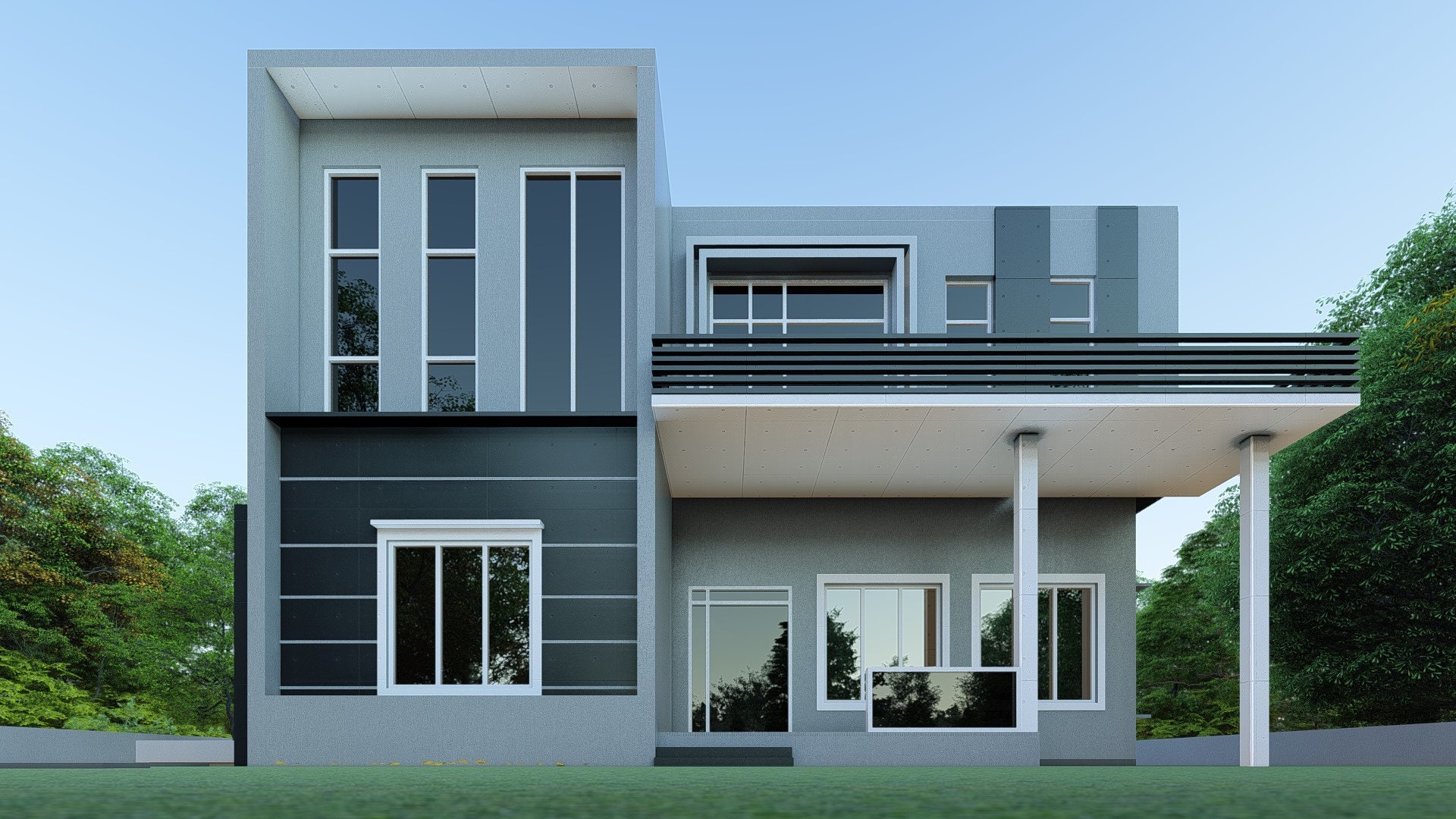 A Modern Two-bedroom House With Distinctive Features That Make Life ...