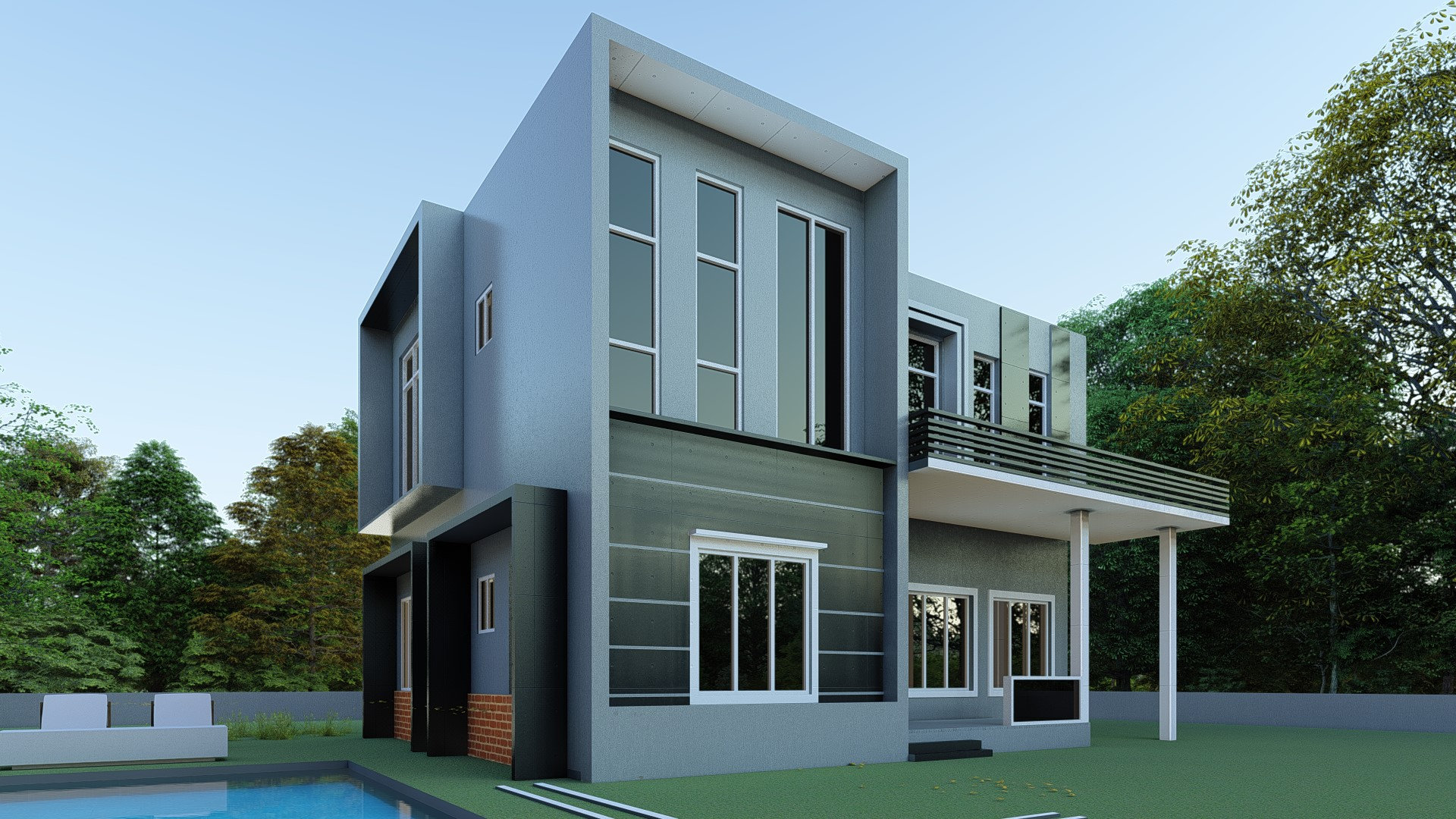 A Modern Two-bedroom House With Distinctive Features That Make Life ...