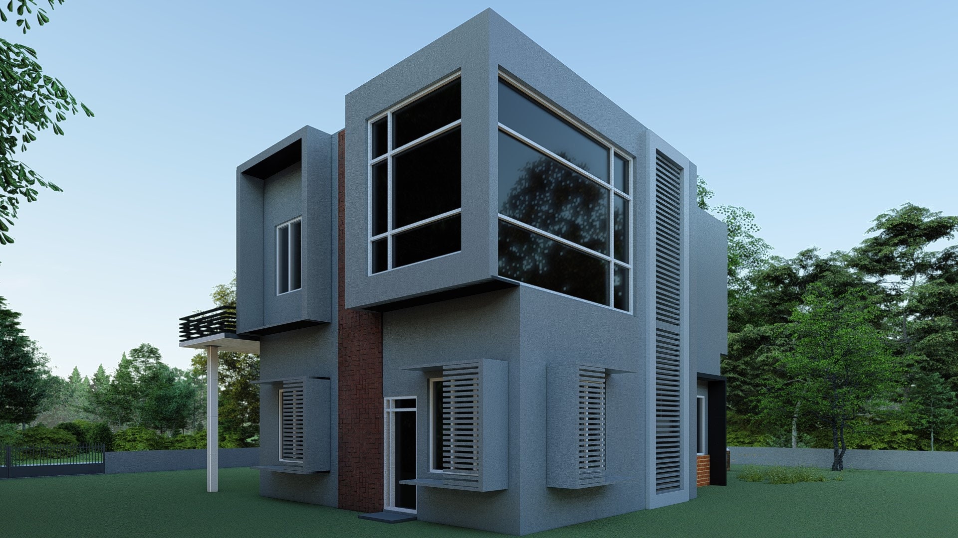 A Modern Two-bedroom House With Distinctive Features That Make Life ...