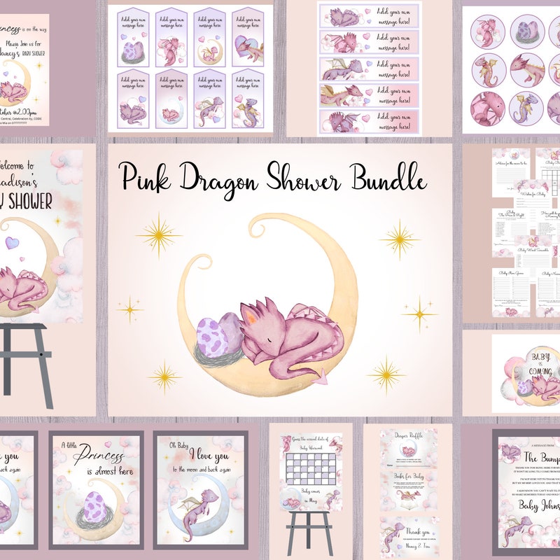 Baby Dragon Baby Shower Decorations - Etsy