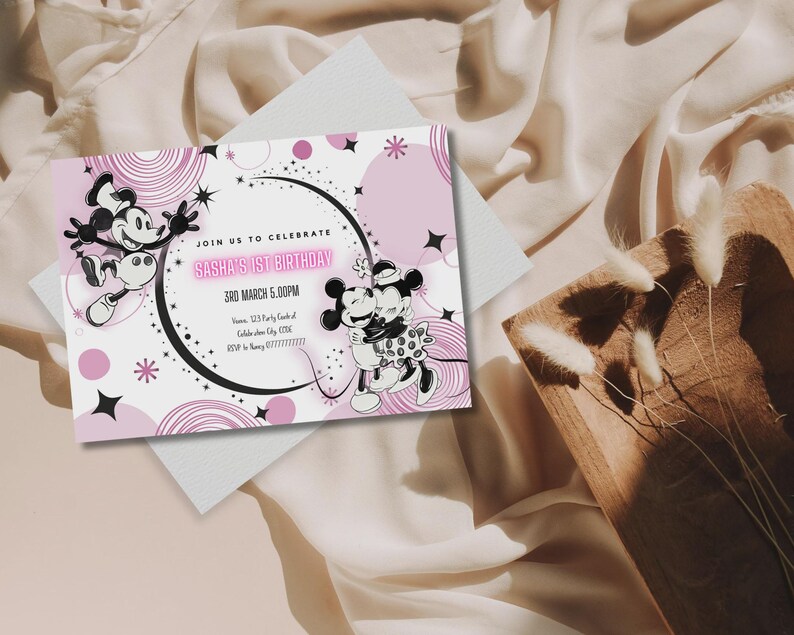 Minnie Mouse Party Bundle: Printable Birthday Invitation Pack (digital ...