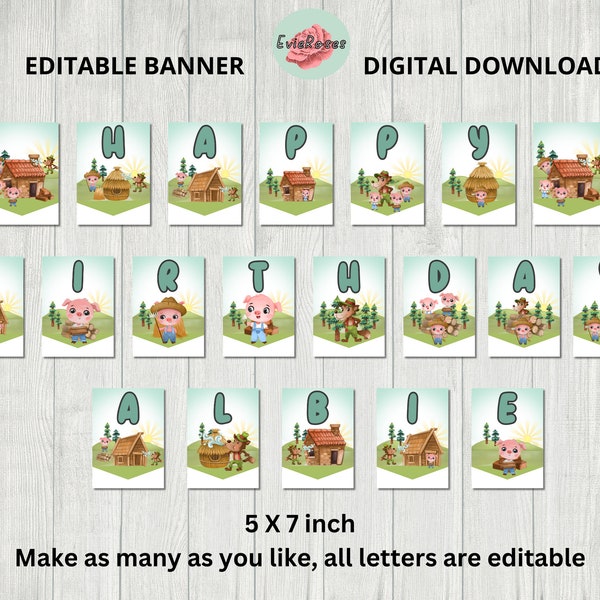 Three Little Pigs - Etsy