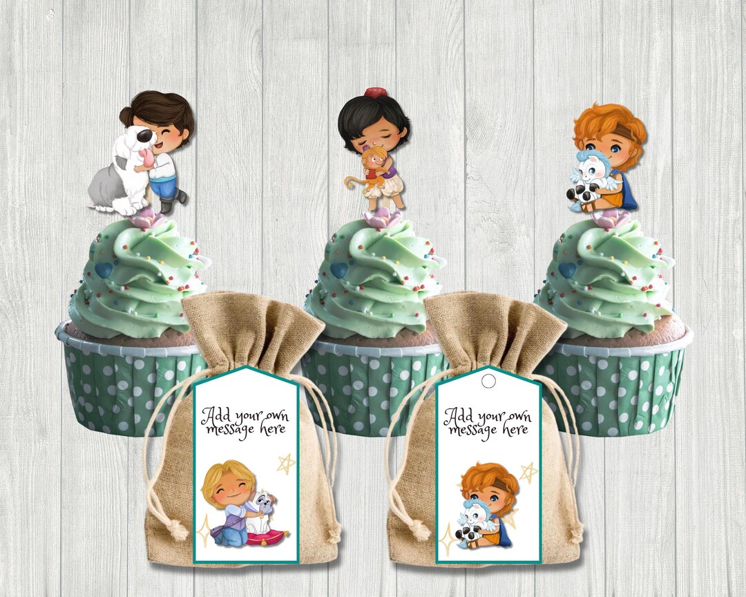 Prince Party Favor Tags & Cake Topper Bundle (digital Download) - Etsy