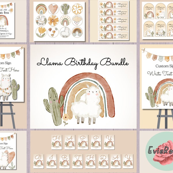 Llama Banner - Etsy