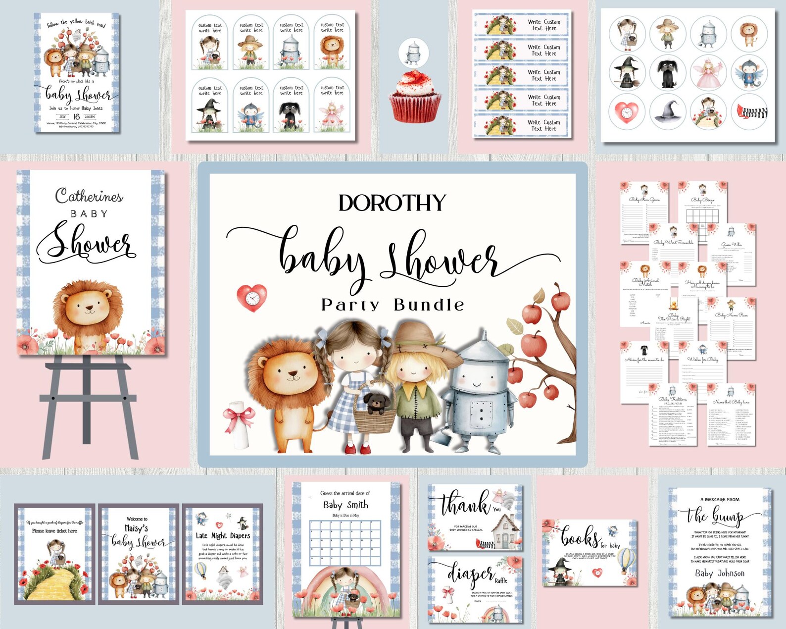 Wizard of Oz Party Bundle: Editable Birthday Decor (digital Download - Etsy