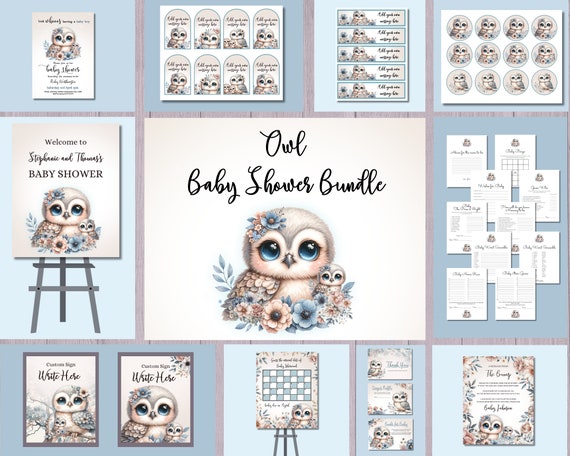 Owl Theme Baby Shower Signs Owl Themed Baby Shower Archives