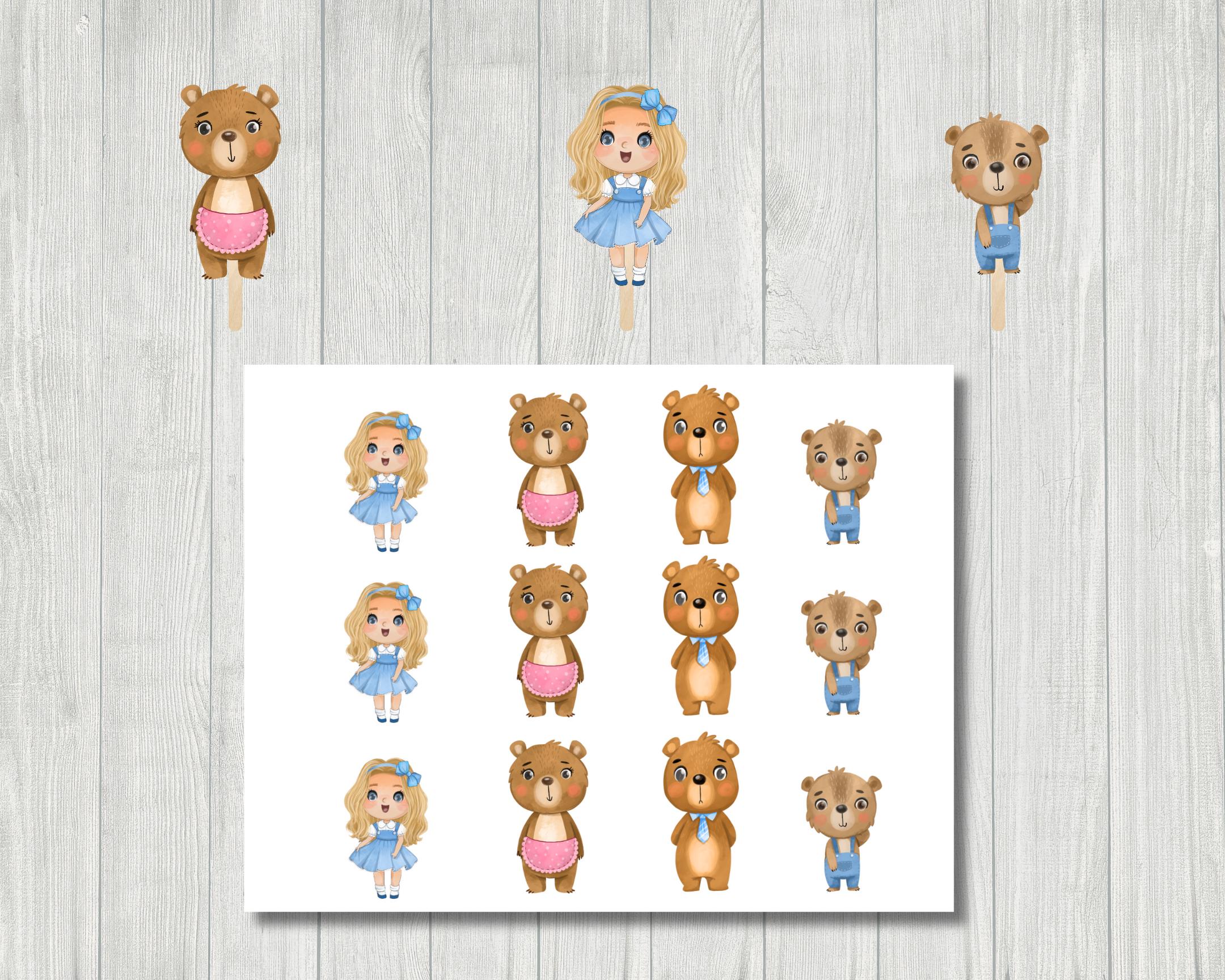 Goldilocks Birthday Party Decor: Story Time Printable Bundle (digital ...