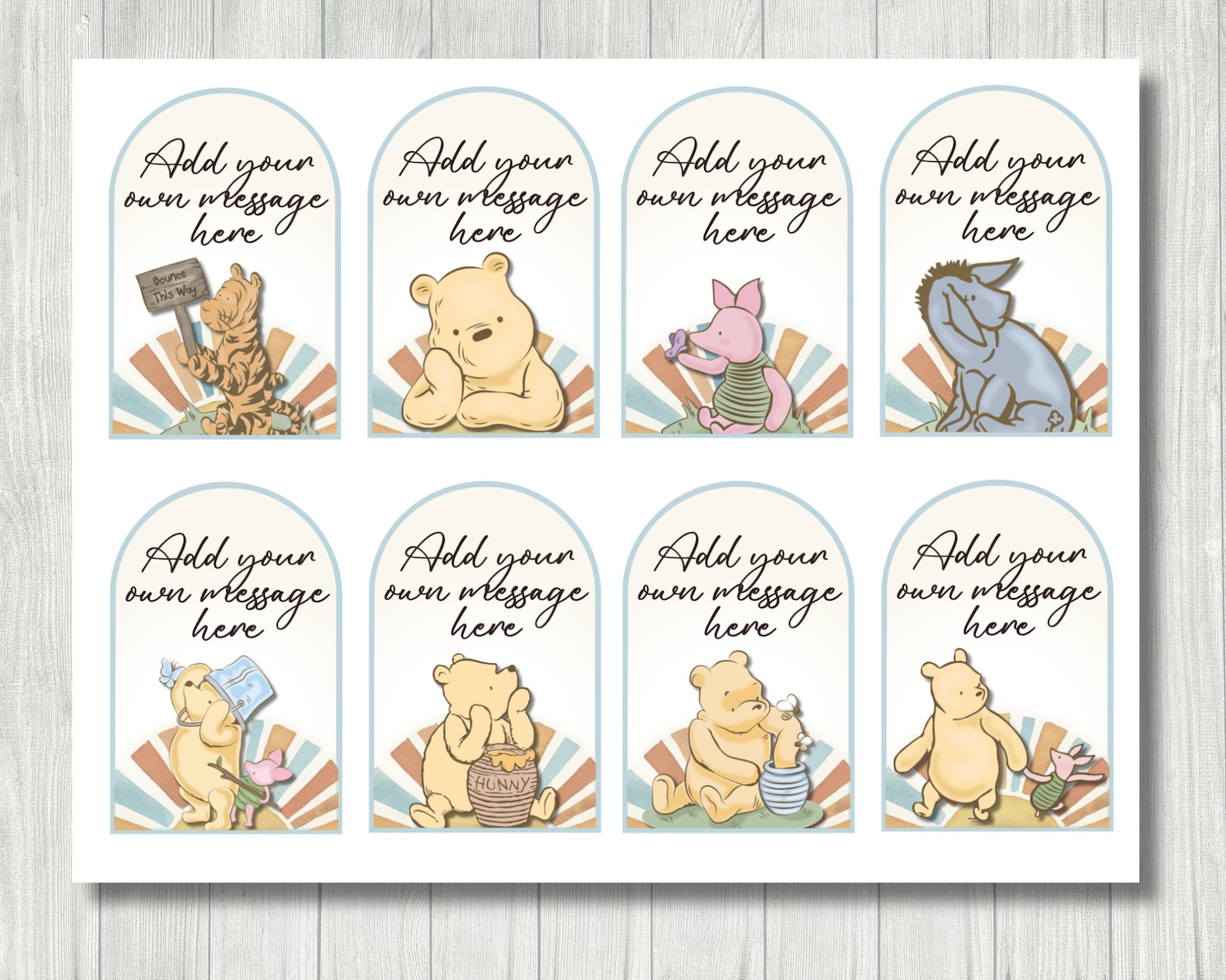 Classic Winnie Birthday Bundle, Pooh and Piglet Party Invite, Winnie ...