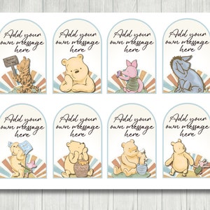 Classic Winnie Birthday Bundle, Pooh and Piglet Party Invite, Winnie ...