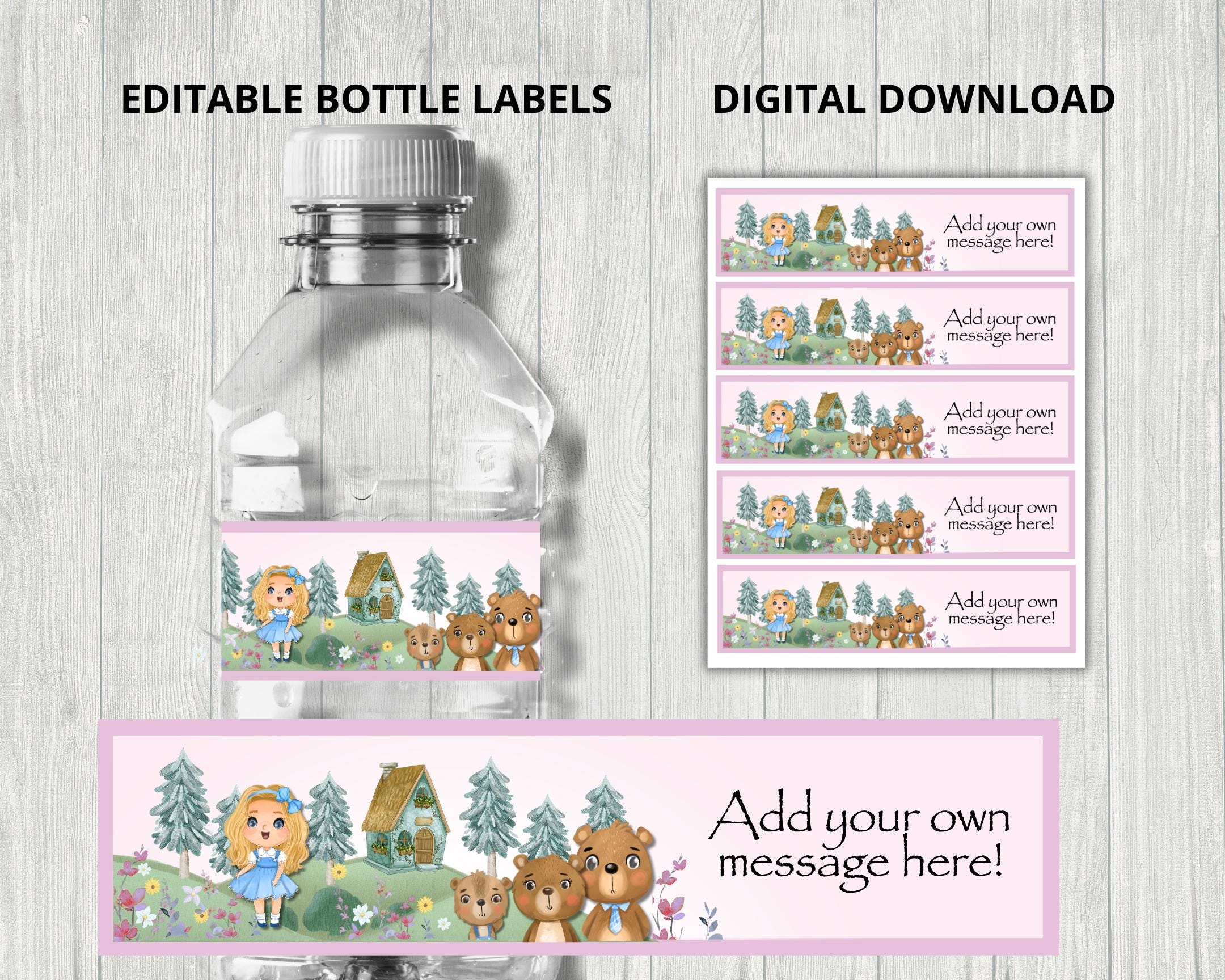 Goldilocks Birthday Party Decor: Story Time Printable Bundle (digital ...