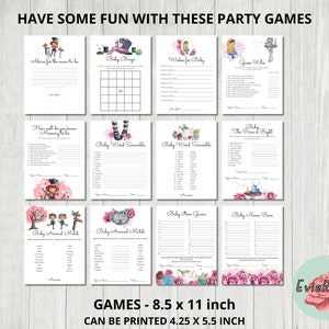 Alice in Wonderland Baby Shower Bundle: Printable Tea Party Decor ...