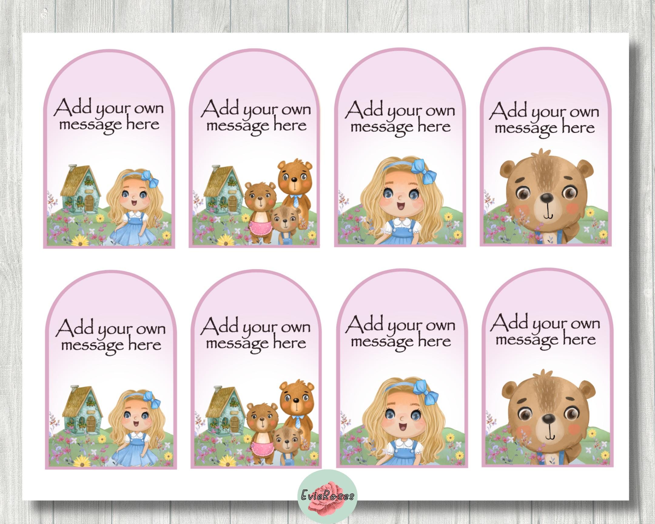Goldilocks Birthday Party Decor: Story Time Printable Bundle (digital ...