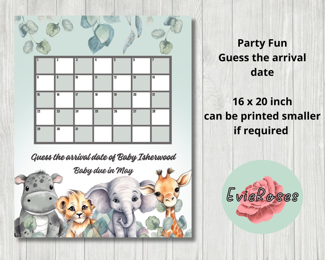 Baby Lion Baby Shower Games Bundle, Cute Hippo Party Activities, Baby ...
