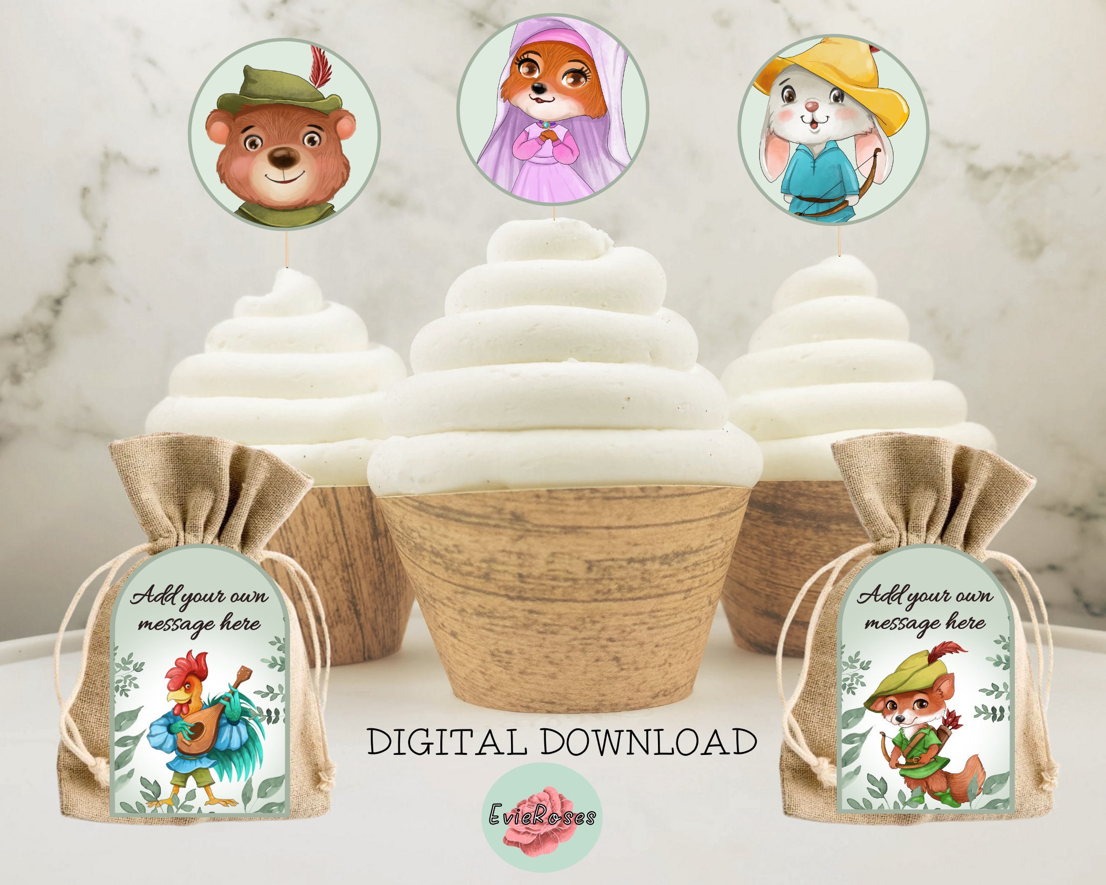 Robin Hood Baby Shower Bundle: Editable Invite, Signs (digital Design ...