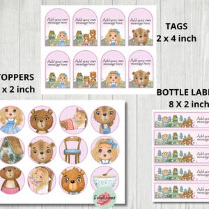 Goldilocks Birthday Party Decor: Story Time Printable Bundle (digital ...