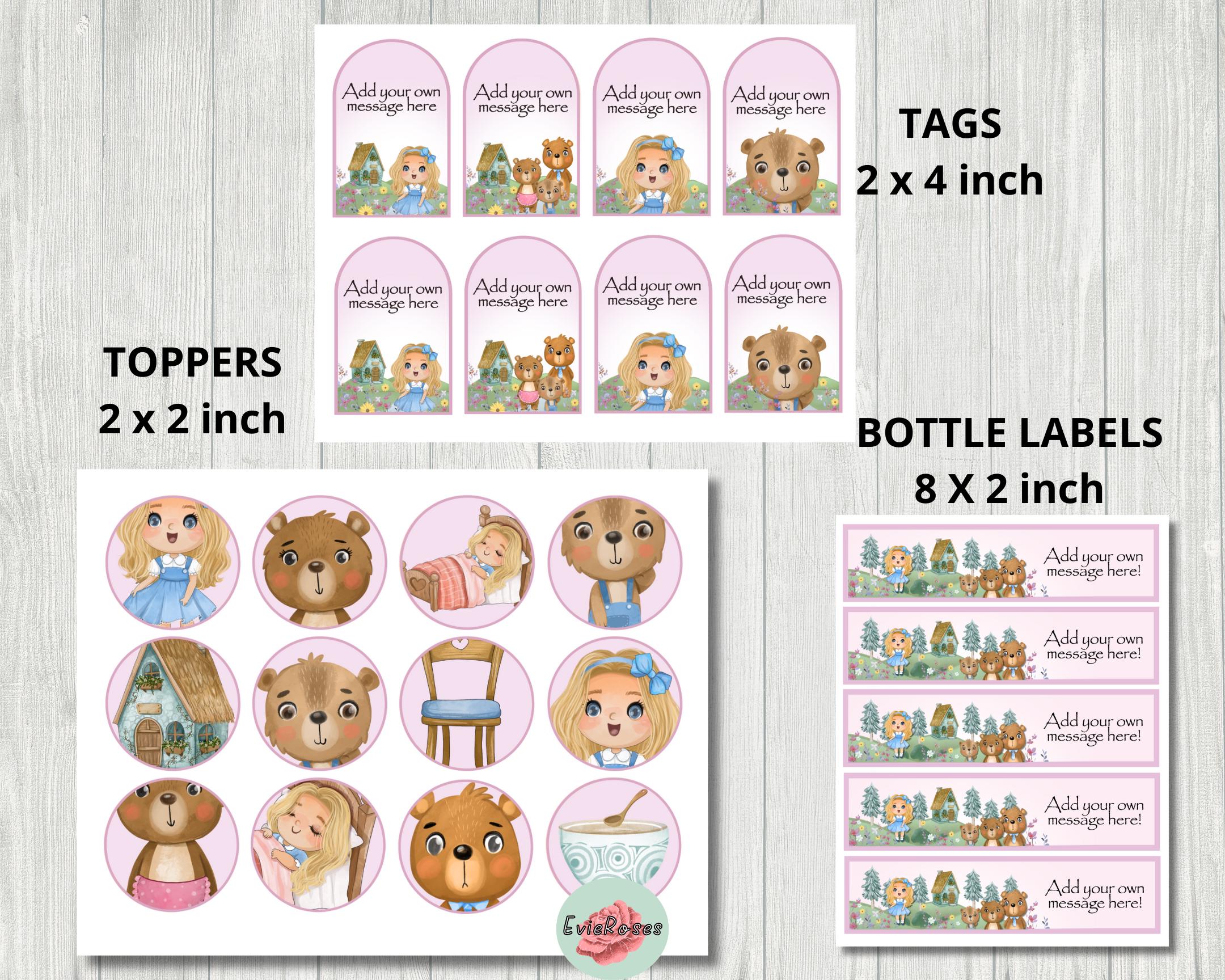 Goldilocks Birthday Party Decor: Story Time Printable Bundle (digital ...