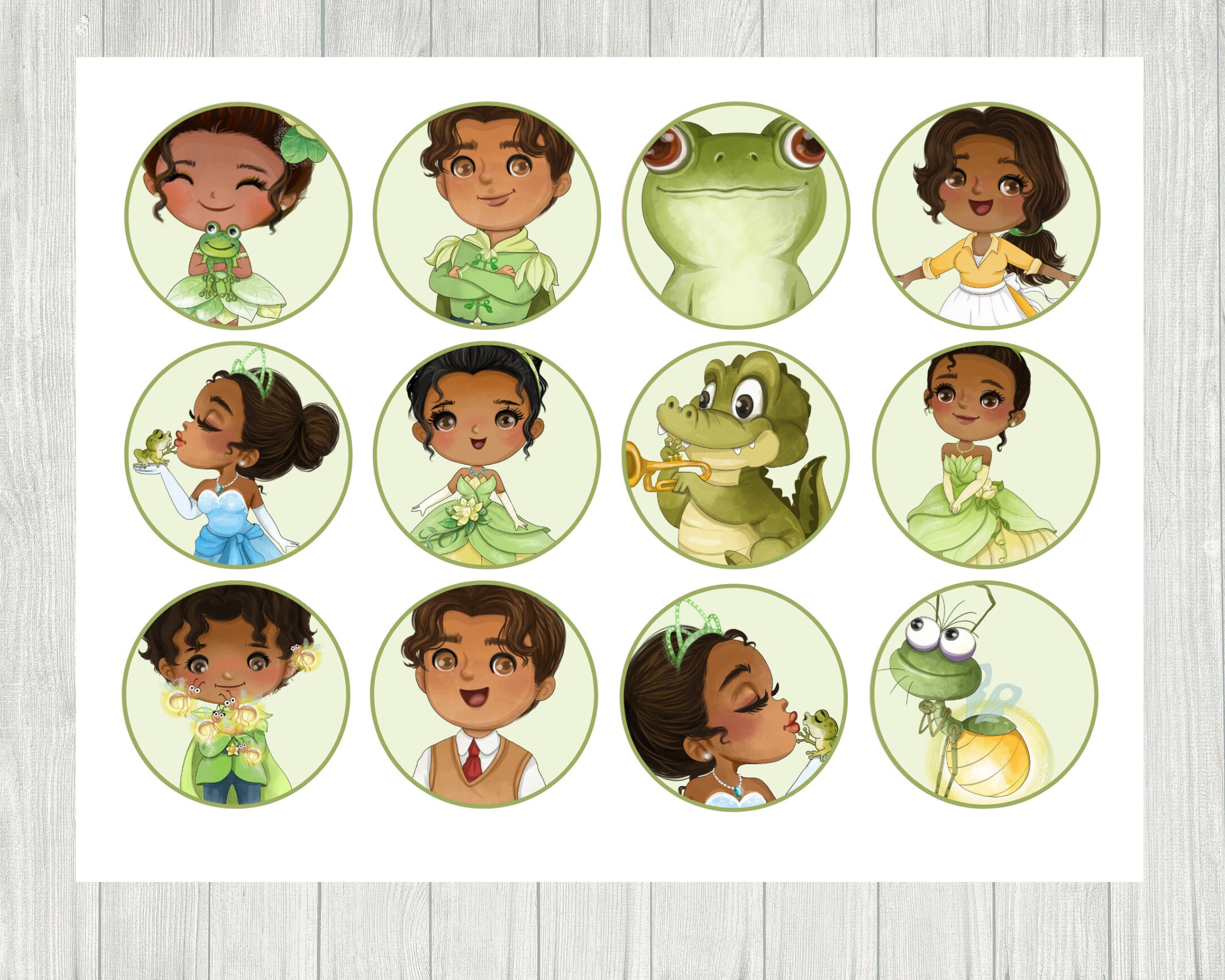 Frog Princess Shower Bundle, Gift Tags, Cupcake Toppers, Large Cake ...