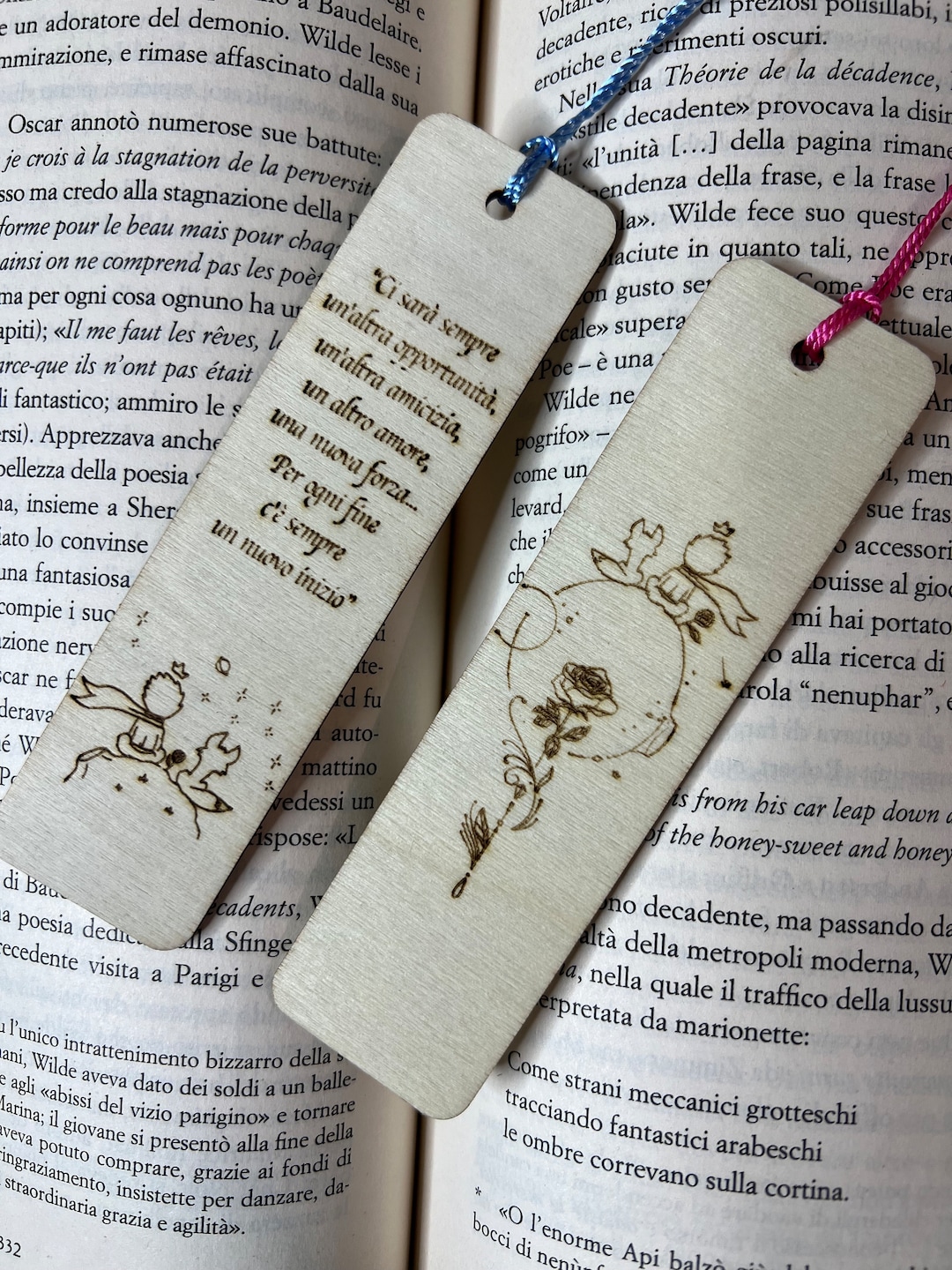 Segnalibro in Legno Piccolo Principe Segnalibro Inciso Con - Etsy