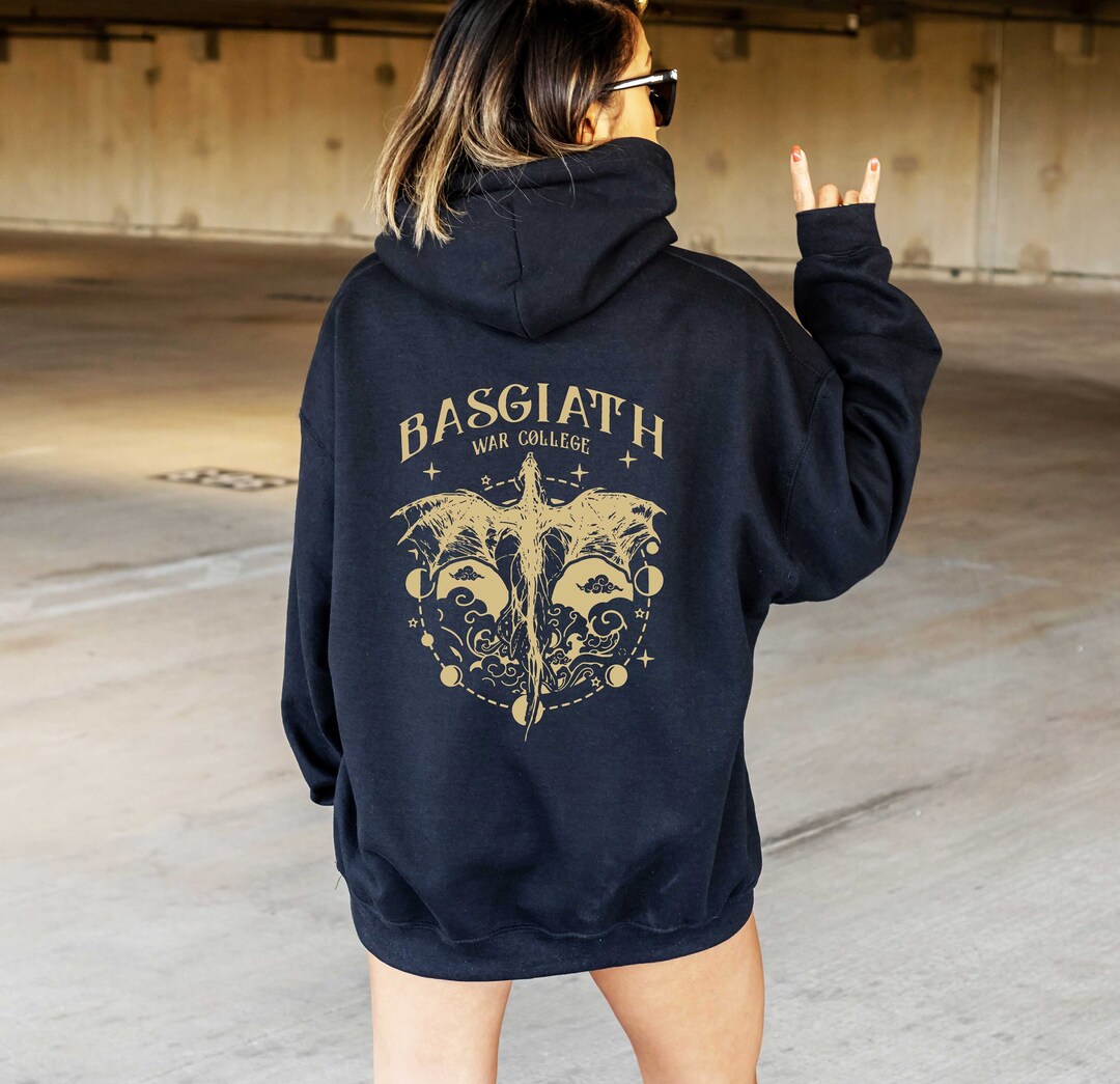 Fourth Wing Merch, Basgiath War College Hoodie, Dragon Rider Sweatshirt ...