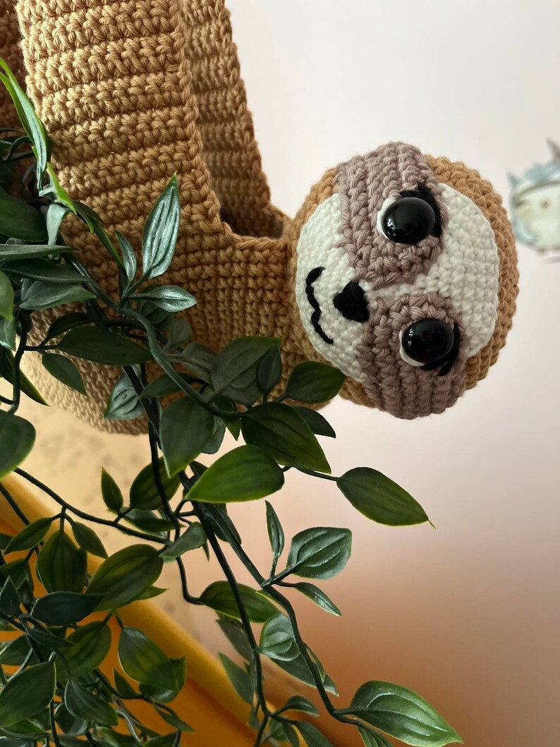 Sloth Plant Hanger Crochet Pattern - Etsy