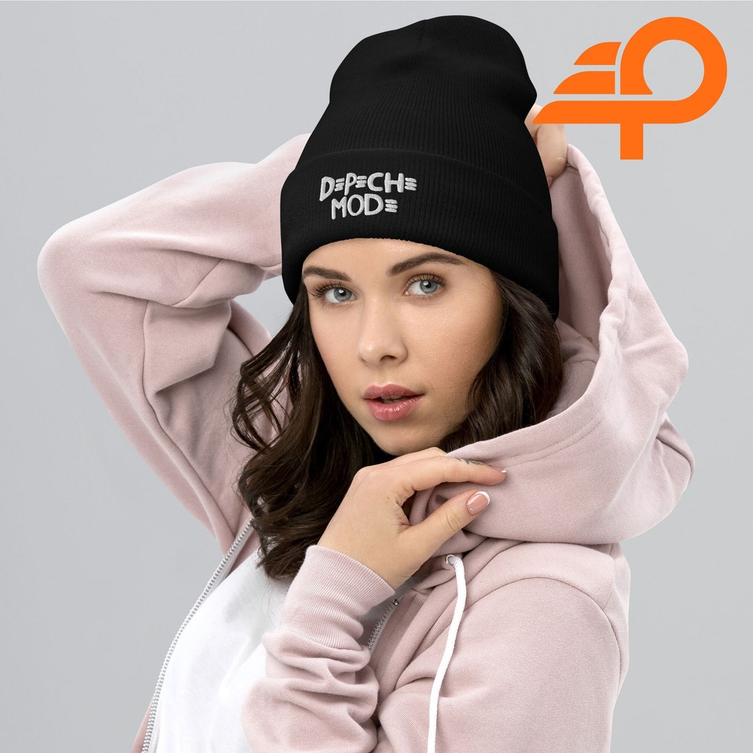 Depeche Mode Beanie, Logo Embroidered Hat, Music Beanie, Warm Cuffed ...