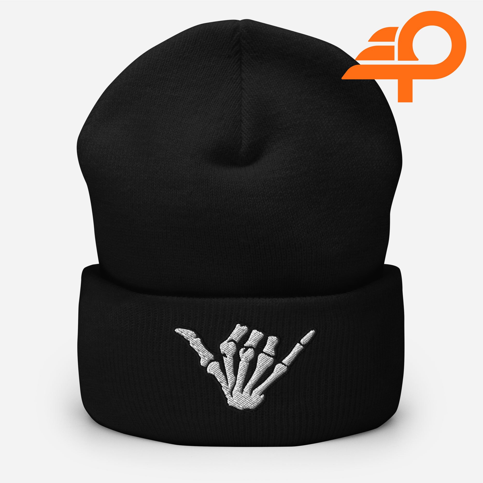 Hang Loose Skeleton Beanie Islander Hand Sign Skeleton Embroidered ...