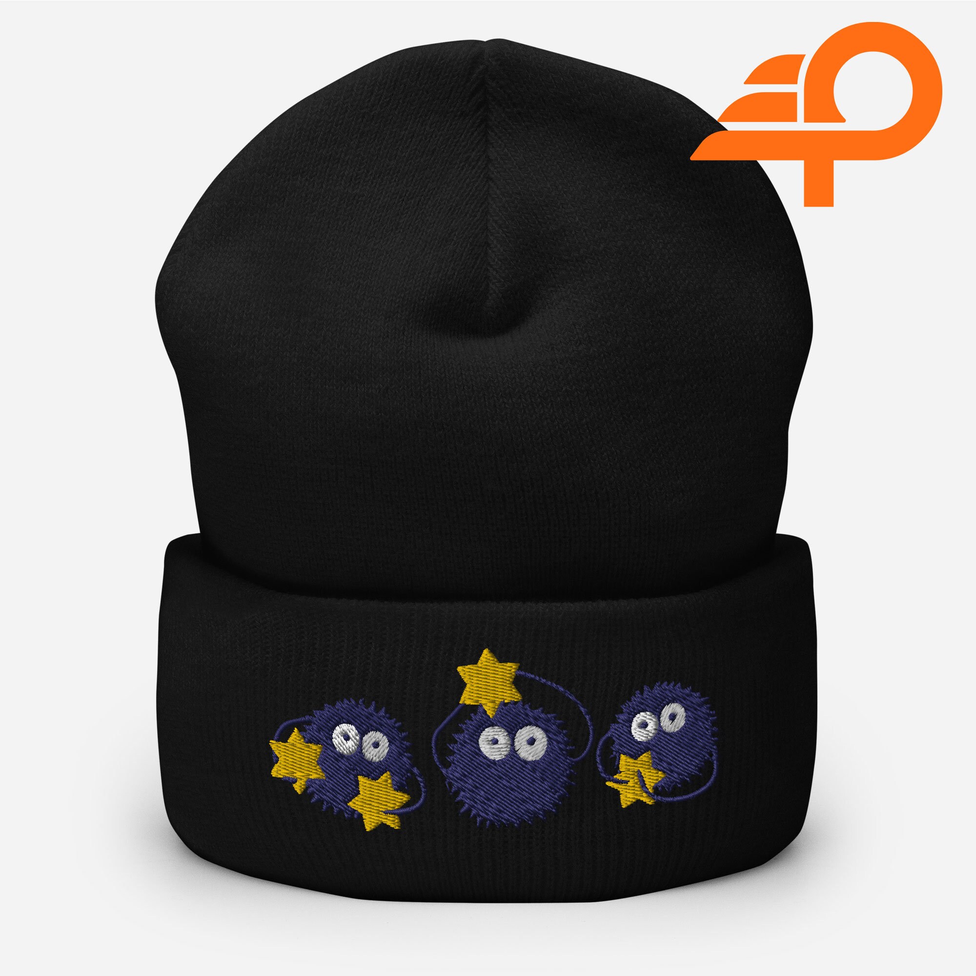 Soot Sprite Beanie, Susuwatari, Ghibli Cute Character Embroidered Hat ...