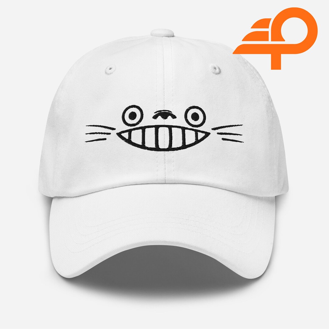 Totoro Face Dad Hat, Kawaii Hat, Ghibli Cute Totoro Embroidered Hat ...
