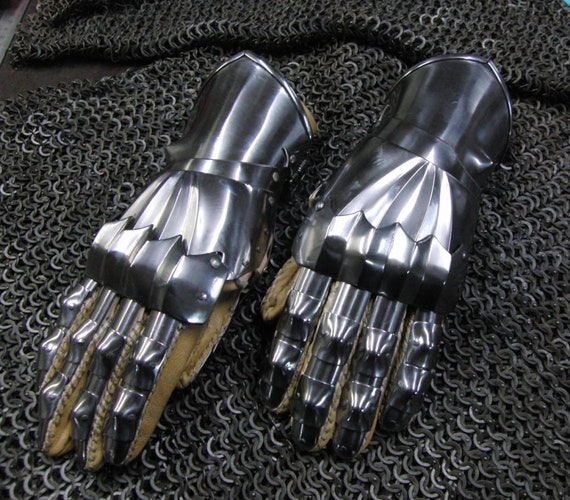 Medieval Articulated Steel Functional Gauntlets Gothic Style - Etsy