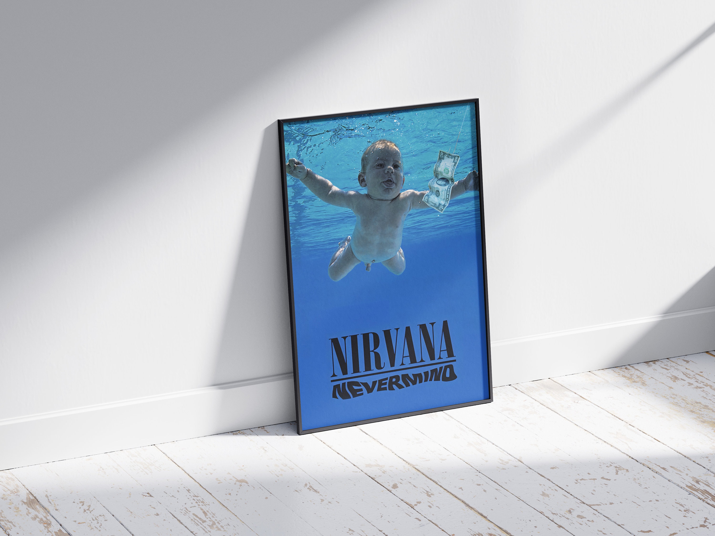 Nirvana Nevermind Album Cover Clean