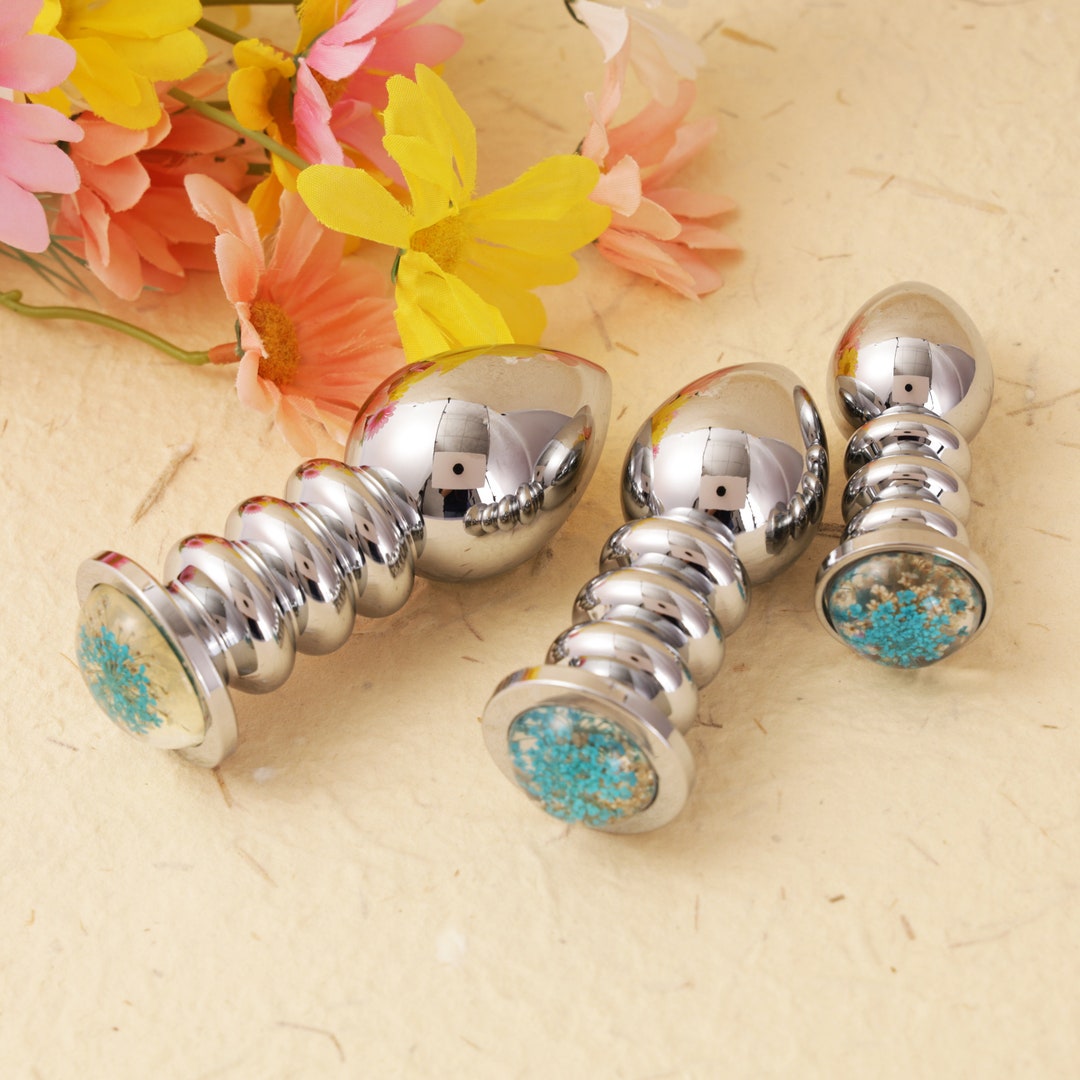 Metal Anal Plug Fun Anal Plug Thread Three Ring Anal Plug Etsy