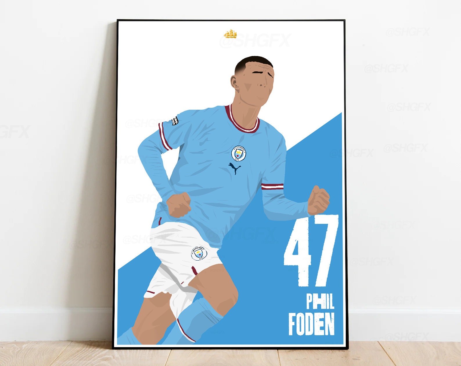 Phil Foden Poster | MCFC Poster | Manchester City FC