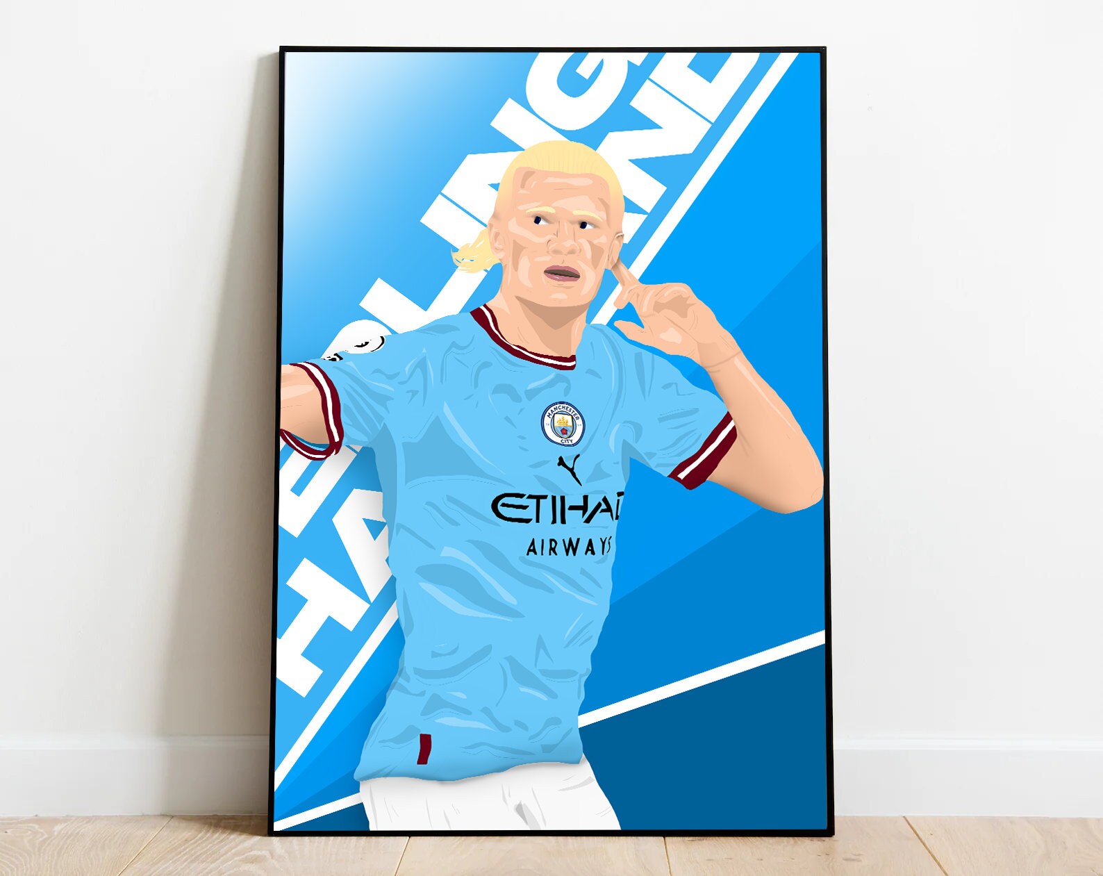 Erling Haaland Poster A3 A4 - Etsy