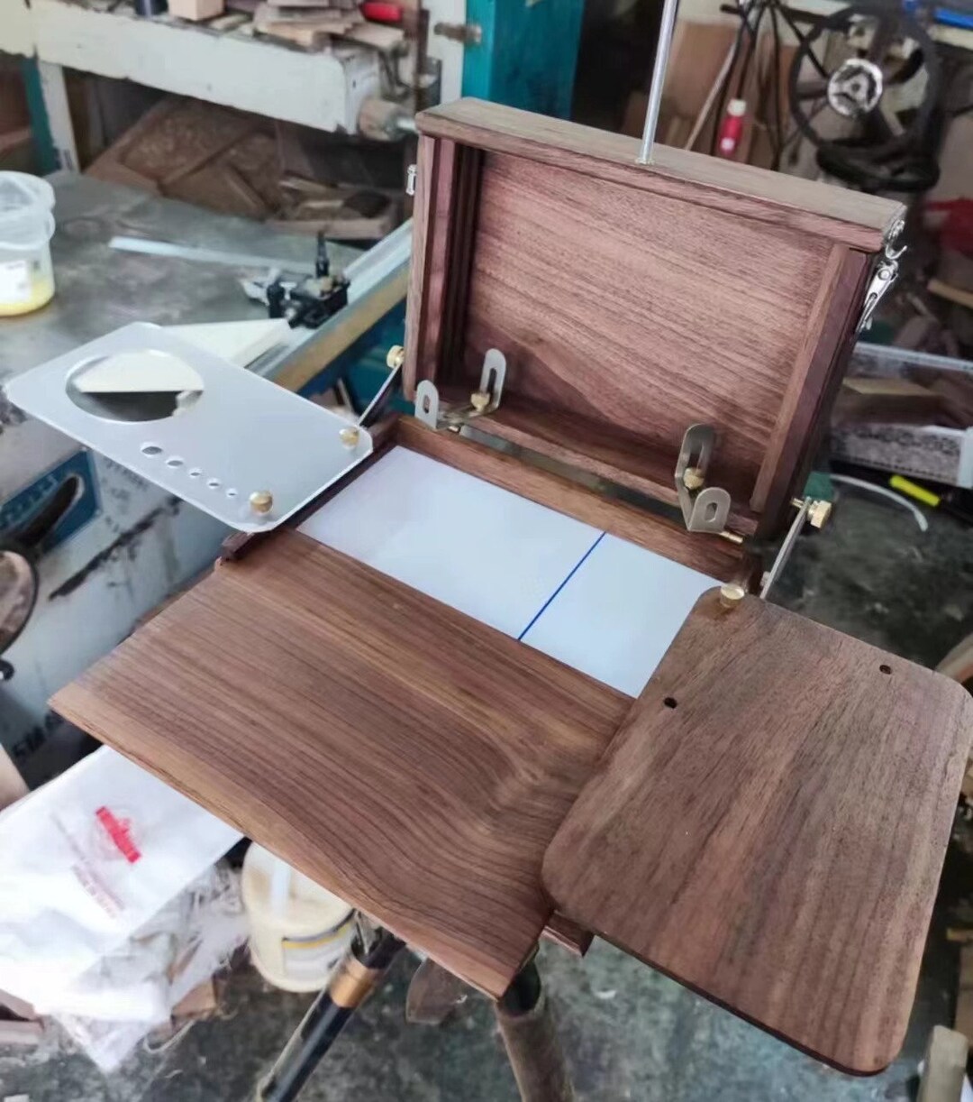 Handmade Walnut Mini Pochade Box,oil Painting Storage, Portable Travel ...