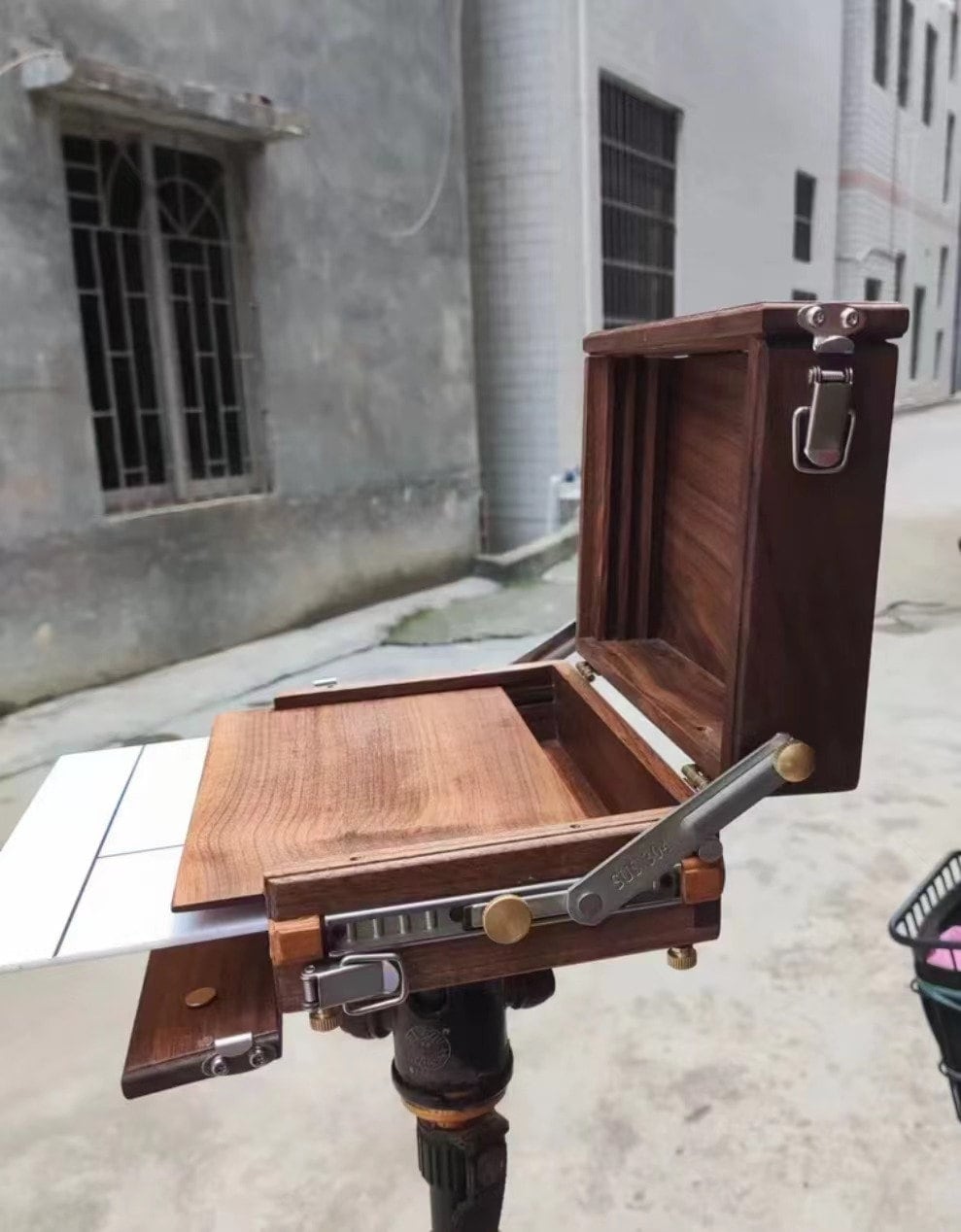 Handmade Walnut Mini Pochade Box,oil Painting Storage, Portable Travel ...