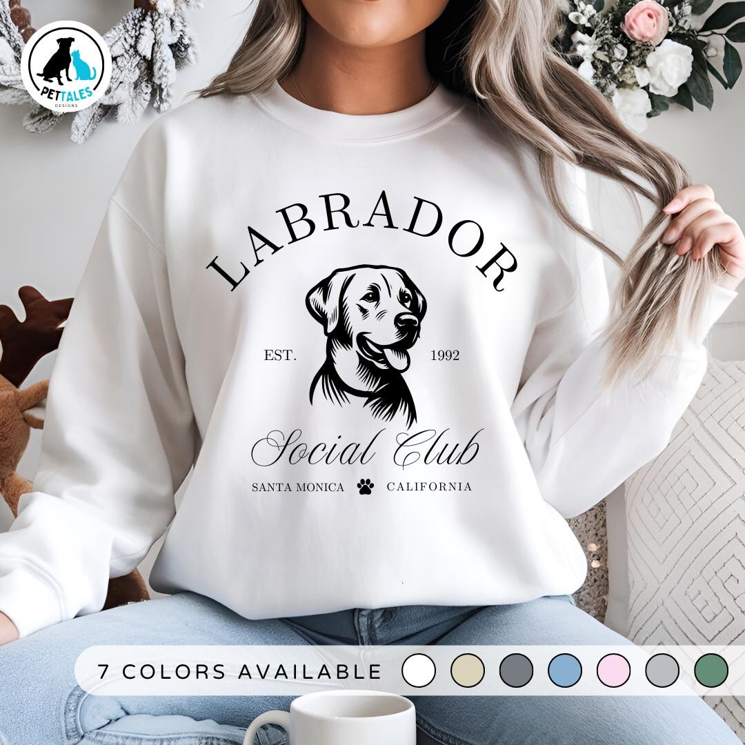 Labrador Retriever Sweatshirt, Dog Mom Crewneck Sweater - Etsy
