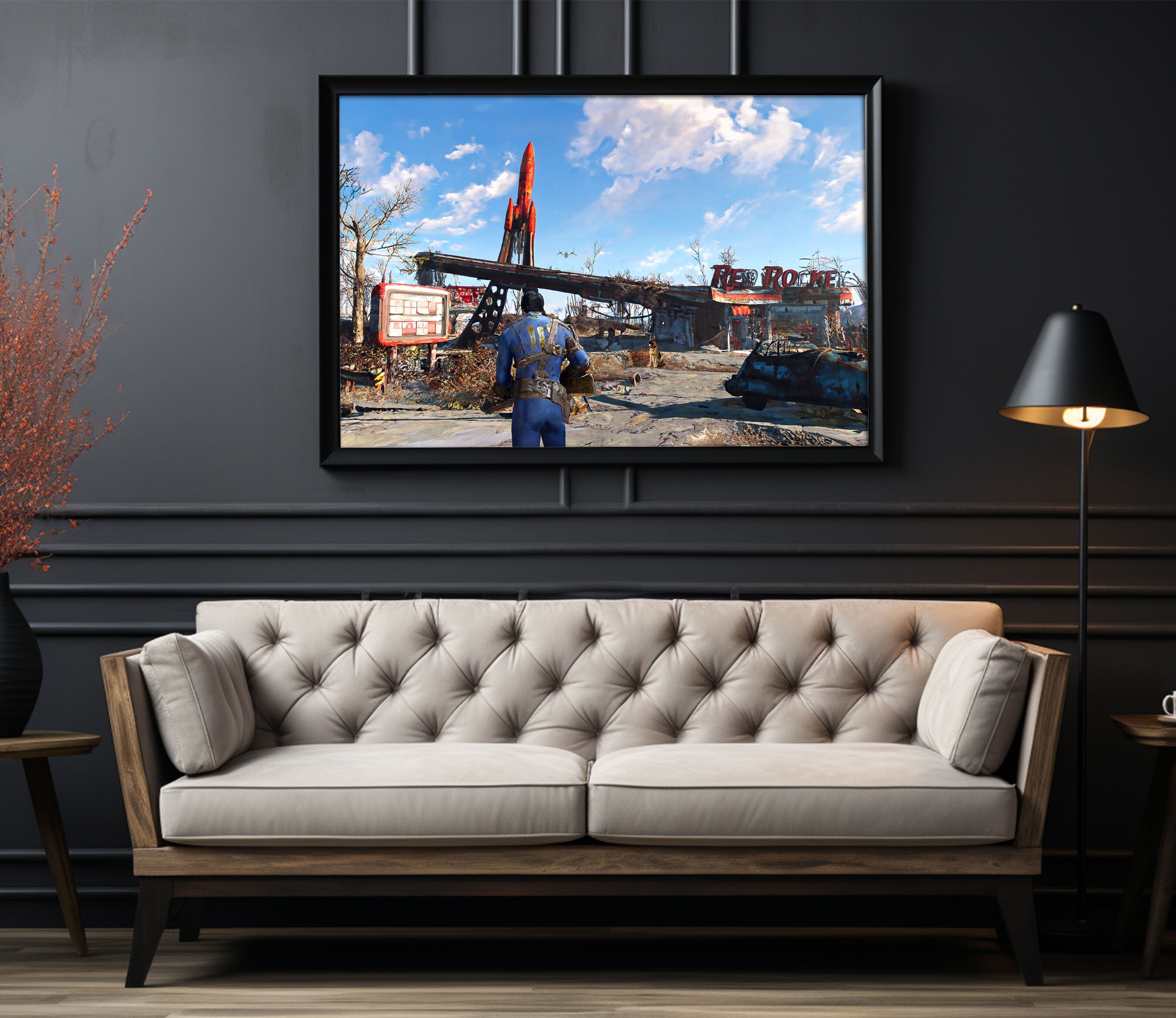 Fallout Art Print Fallout 4 Painting Video Game Art Dogmeat Fallout ...