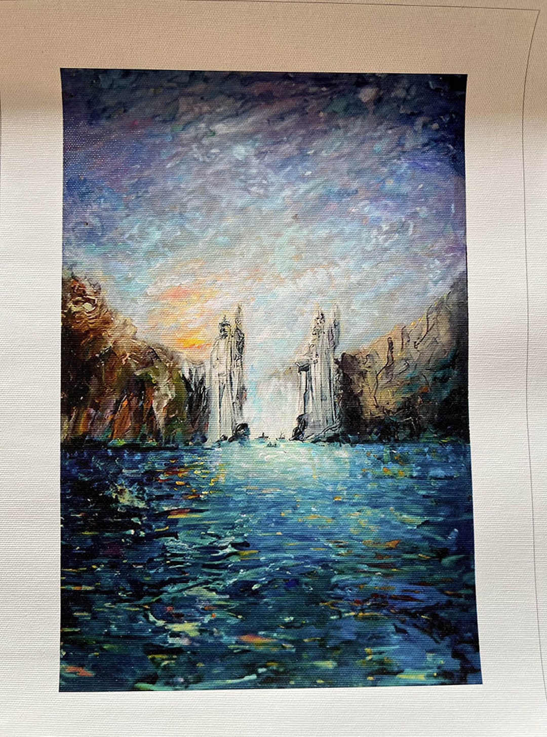 Argonath Canvas Print: Lord of the Rings Tolkien Art - Etsy