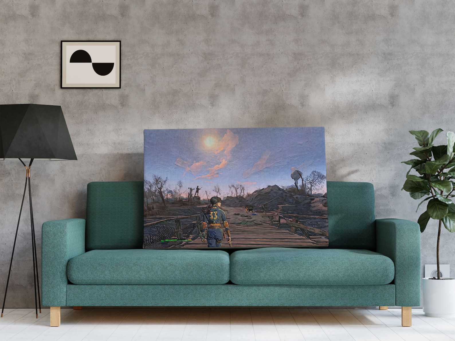Fallout Art Print Video Game Art on Canvas Fallout 4 Painting Fallout ...
