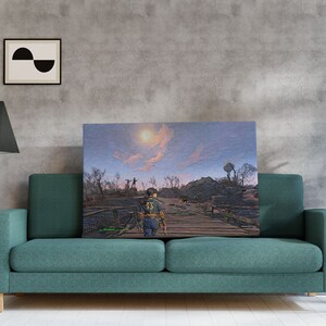 Fallout Art Print Video Game Art on Canvas Fallout 4 Painting Fallout ...