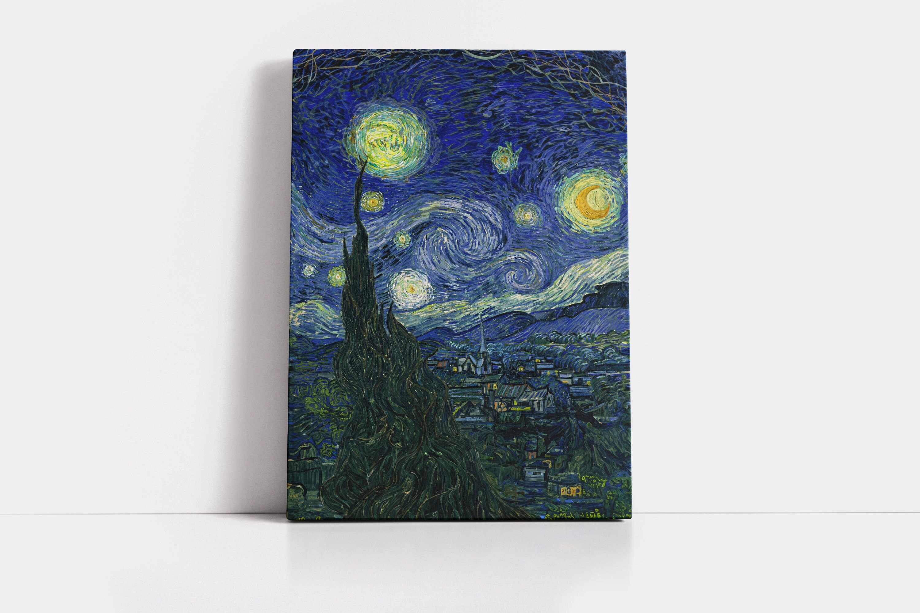 Vincent Van Gogh's Starry Night Print, Starry Night Poster, Van Gogh ...