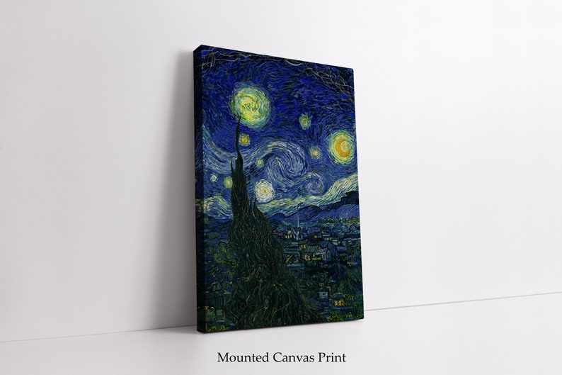 Vincent Van Gogh's Starry Night Print, Starry Night Poster, Van Gogh ...