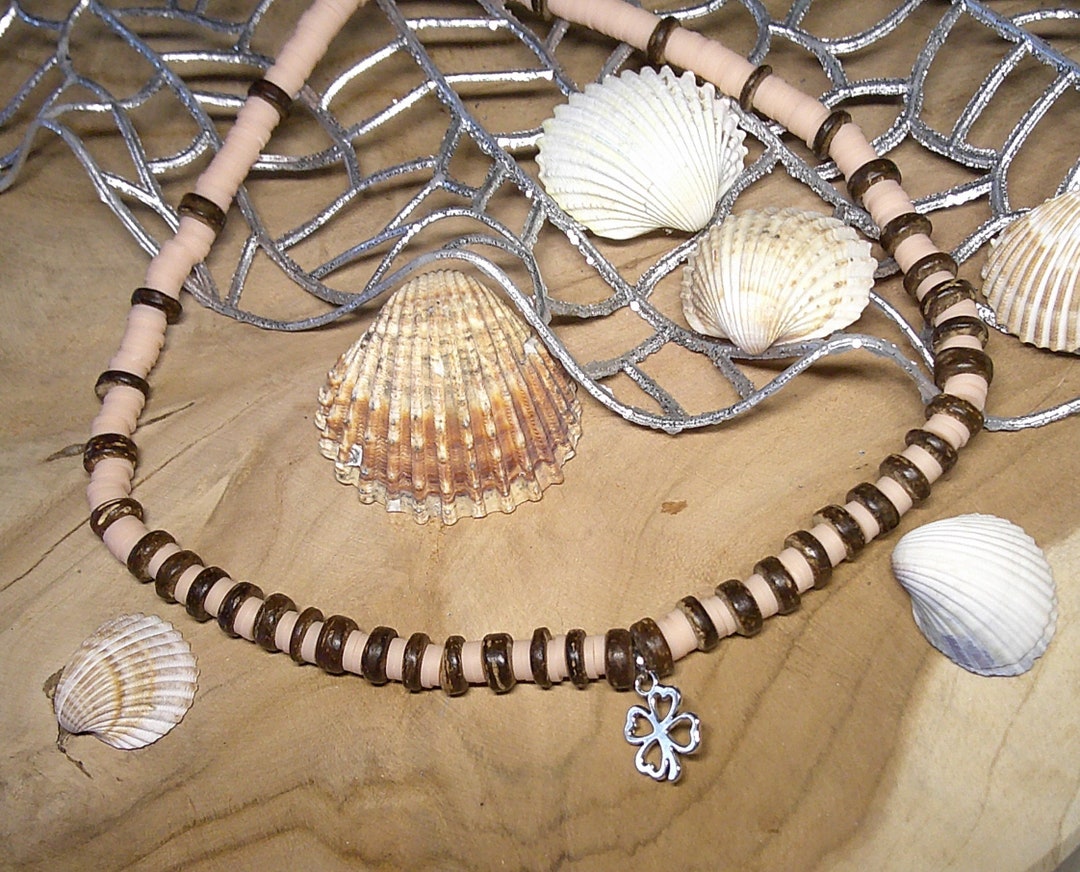 Unisex Surfer Chain coco With Coconut Pearls - Etsy