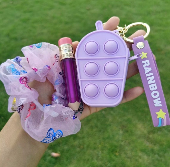 Pop It Keychain and Lipgloss - Etsy