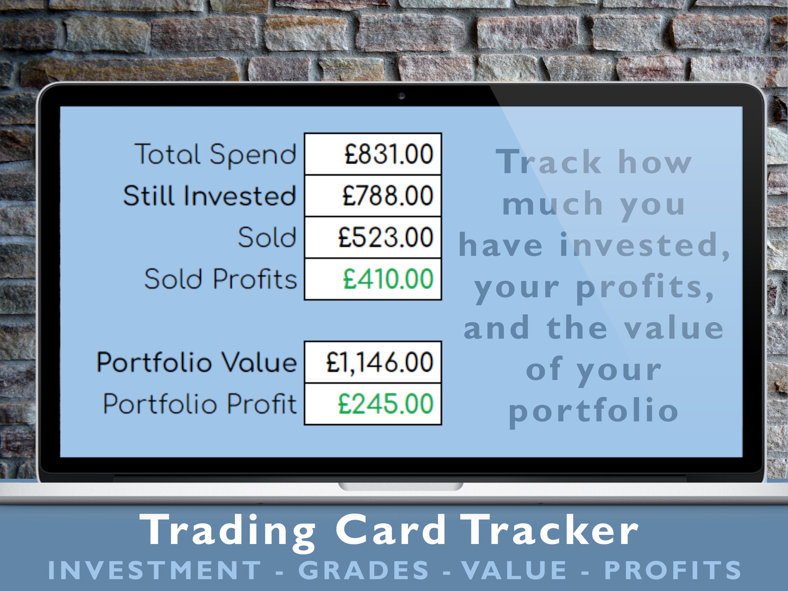 Trading Card Tracker Spreadsheet | PSA, BGS, SGC and All Major Graders ...